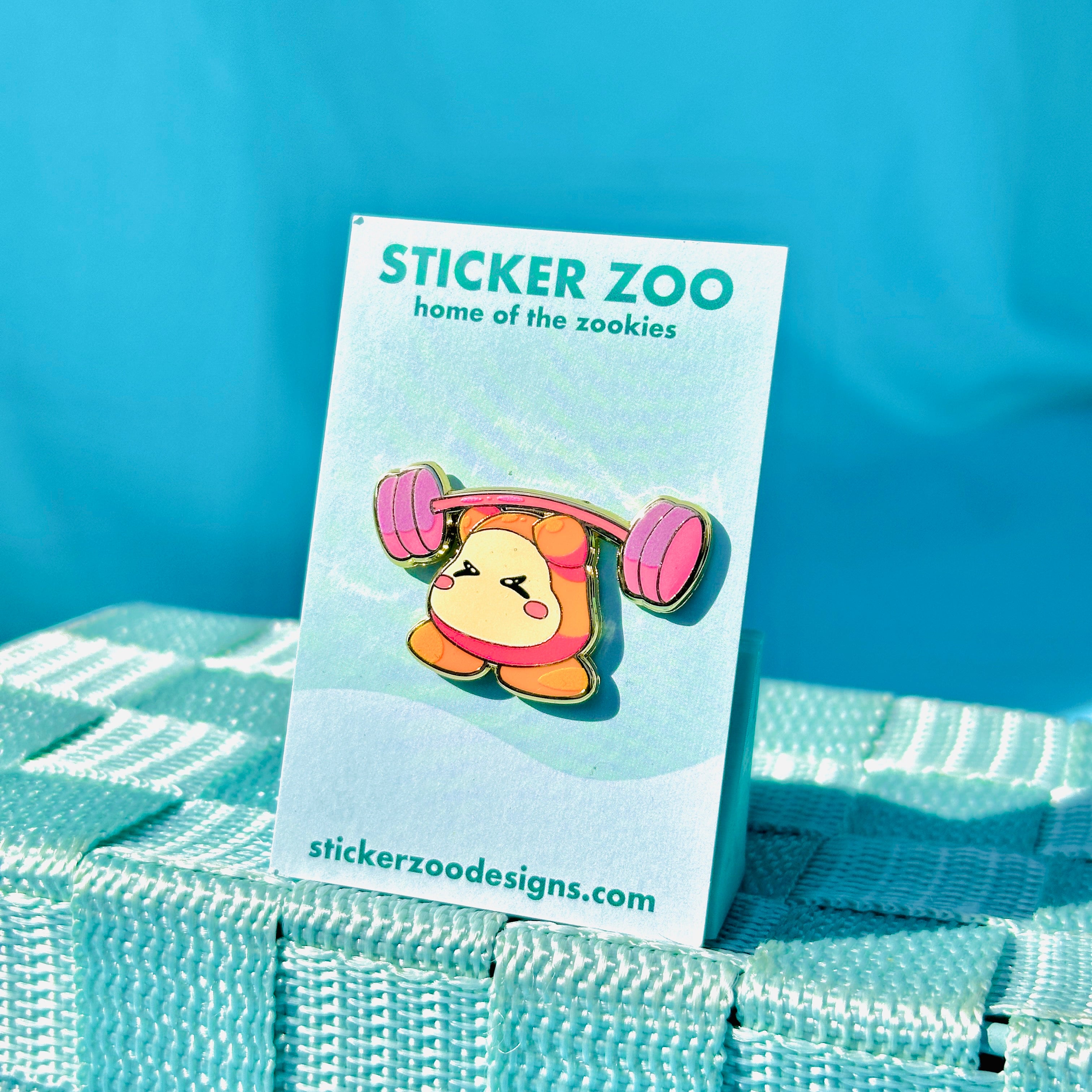 Orange Blob Lifting Pin – Sticker Zoo Designs