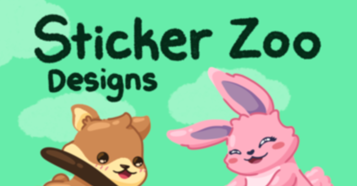 Sticker Zoo Designs